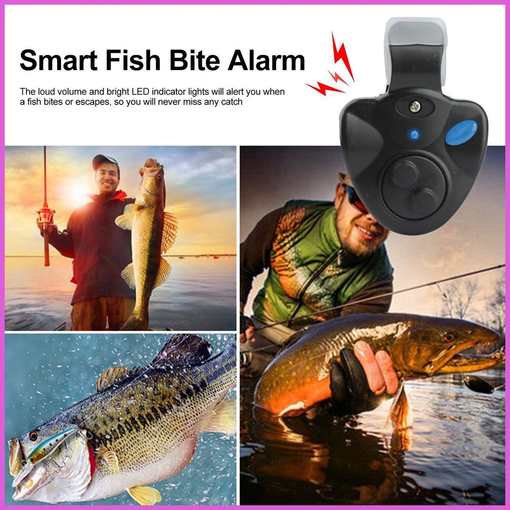 Fishing Bite Alarm Electronic Fishing Rod Sound Alarm with LED ...