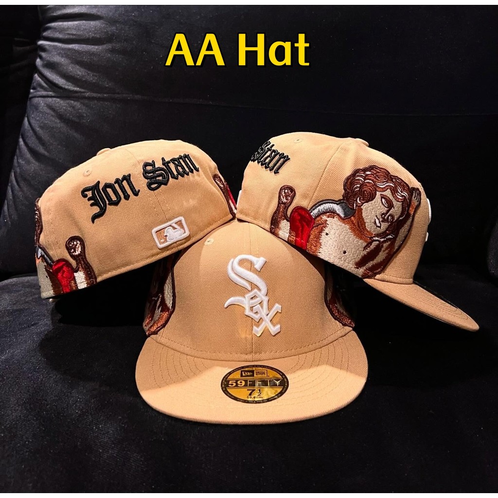 MLB New E.r.a Jon Stan X Chicago White Sox Fitted Hat Bisbal Embroidery ...