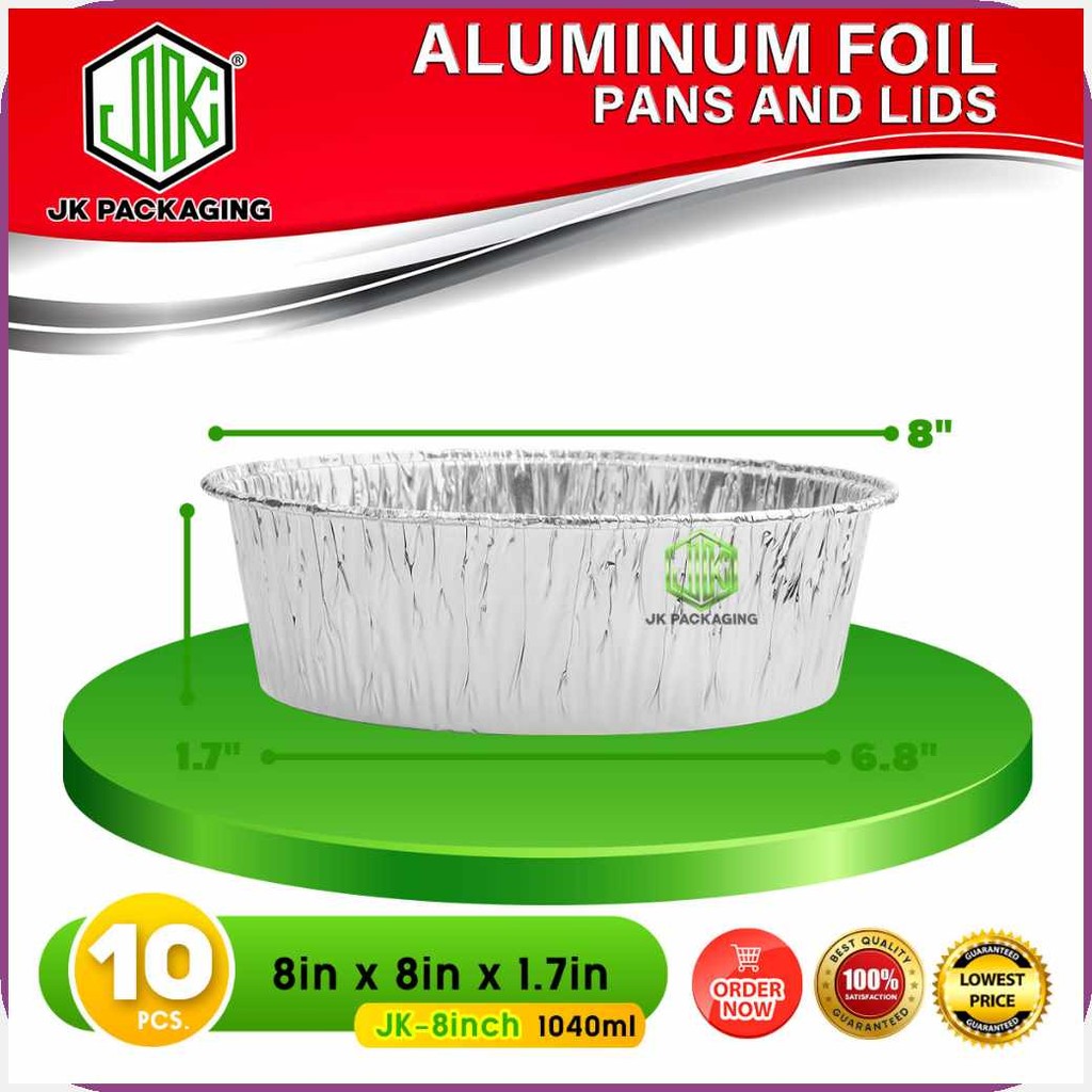 Aluminum@v&Tray^F!With;hl&Plastic`zq&Lid`v&`Q&(`W&10`U&PCS. ) ( 8 Inch ...