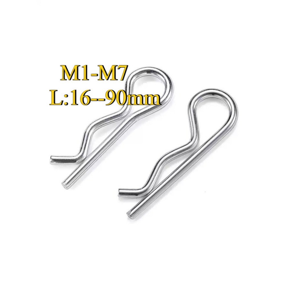 R Type Pin (Galvanized/ss304) Spring Cotter Pin Wave B Type Cotter Pin ...