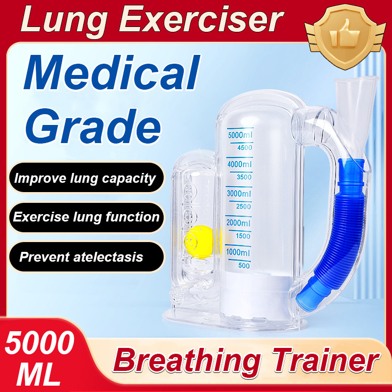 Incentive Spirometer 5000ml Deep Breathing Exerciser Lung Trainner Deep ...