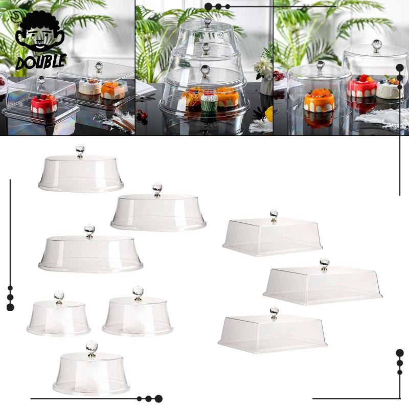 [ 3Pcs Cake Dome Cover Acrylic Cake Stand Cover for Candy Cheese ...