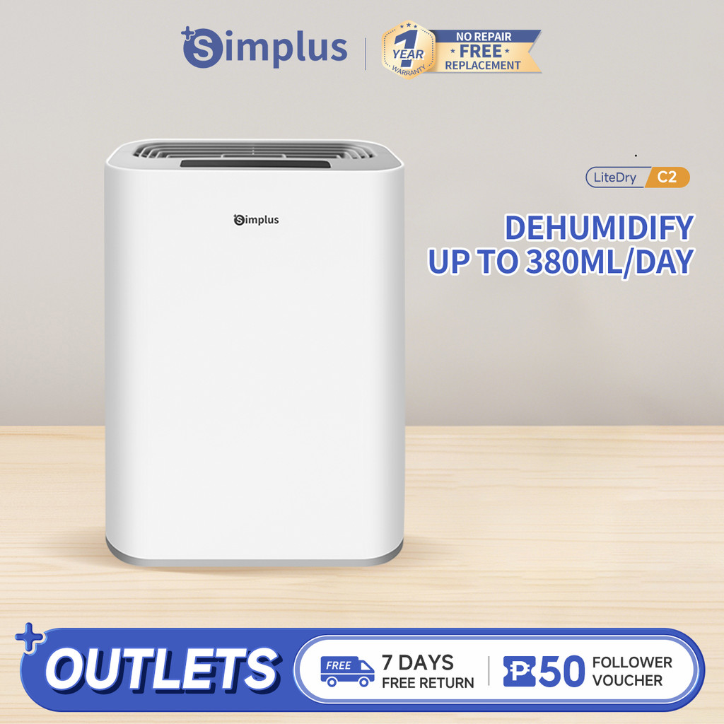 Simplus Air Dehumidifier Auto-Shutoff Low Noise Home Bedroom Moisture ...