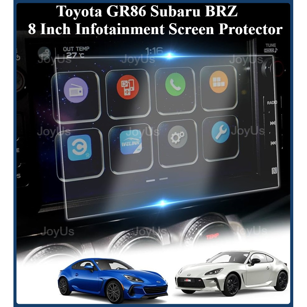 Toyota GR86 Subaru BRZ (2021-2025) 8 Inch Infotainment Screen Tempered ...