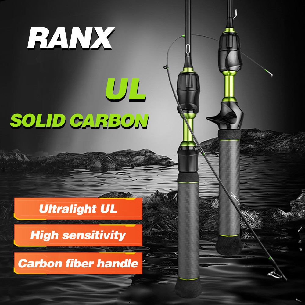 1.5m/1.68m/1.8m solid Ultralight UL rod carbon fiber fishing rod ...