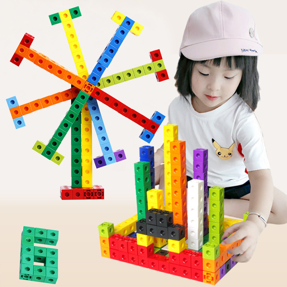 kids toy 100pcs 2cm Math Linking Cubes Numberblocks 100pcs 2cm Number ...