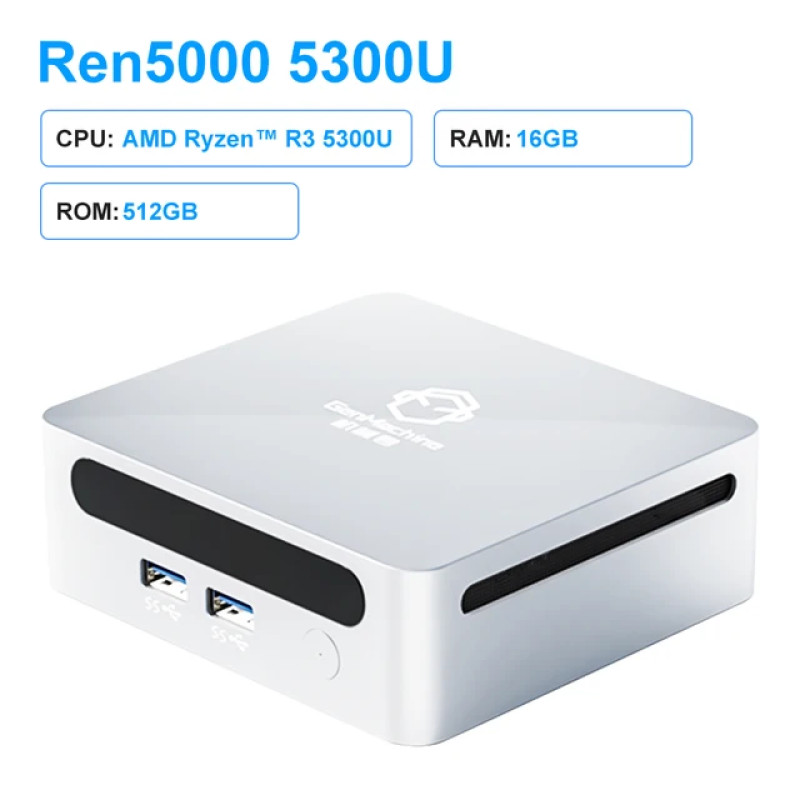 AMD Ryzen 3 5300U Mini PC Windows11 4 Cores 8 Threads WIFI6 BT5.2 DDR4 ...
