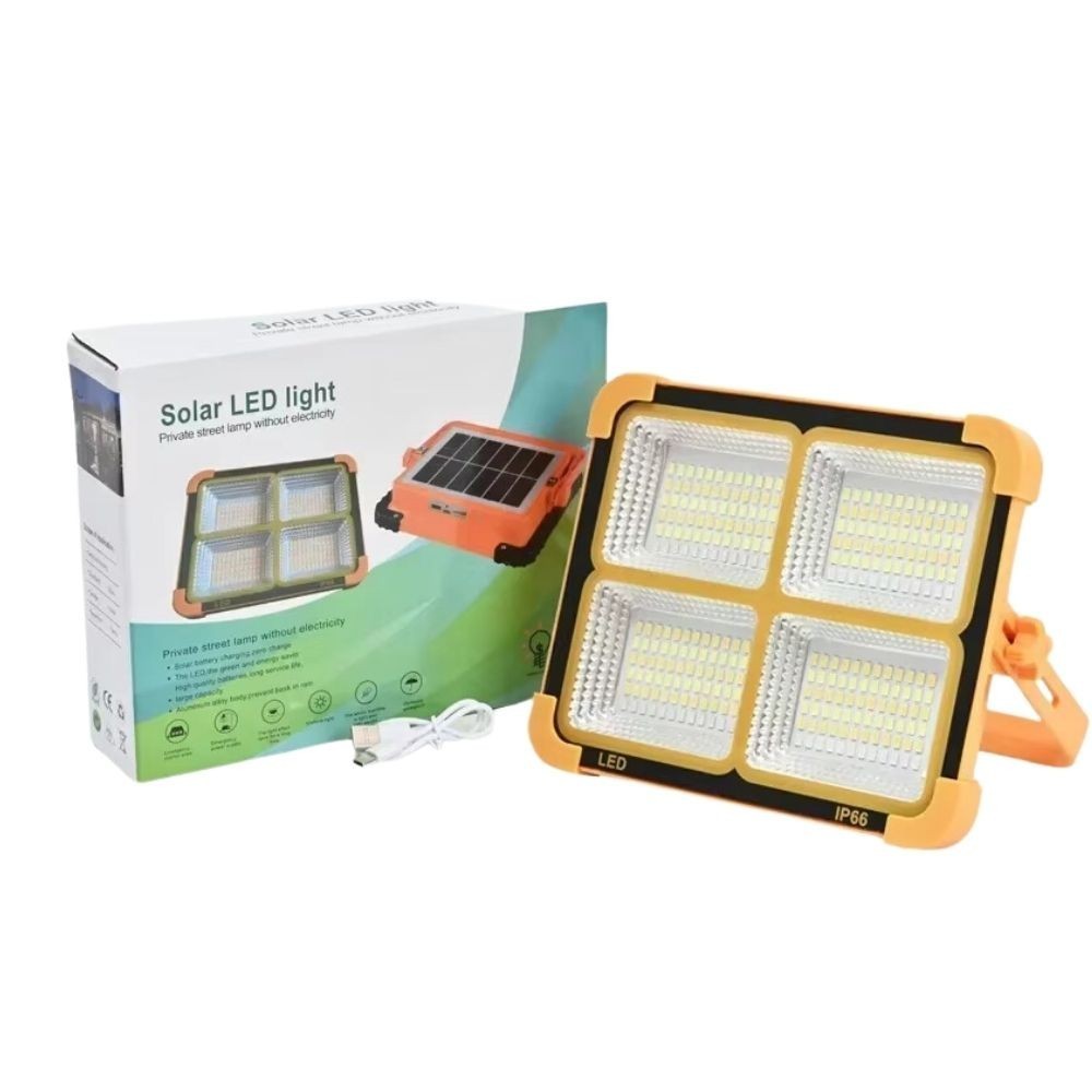 LED Solar Flood Light Emergency Lamp IP66 Waterproof | Shopee Philippines