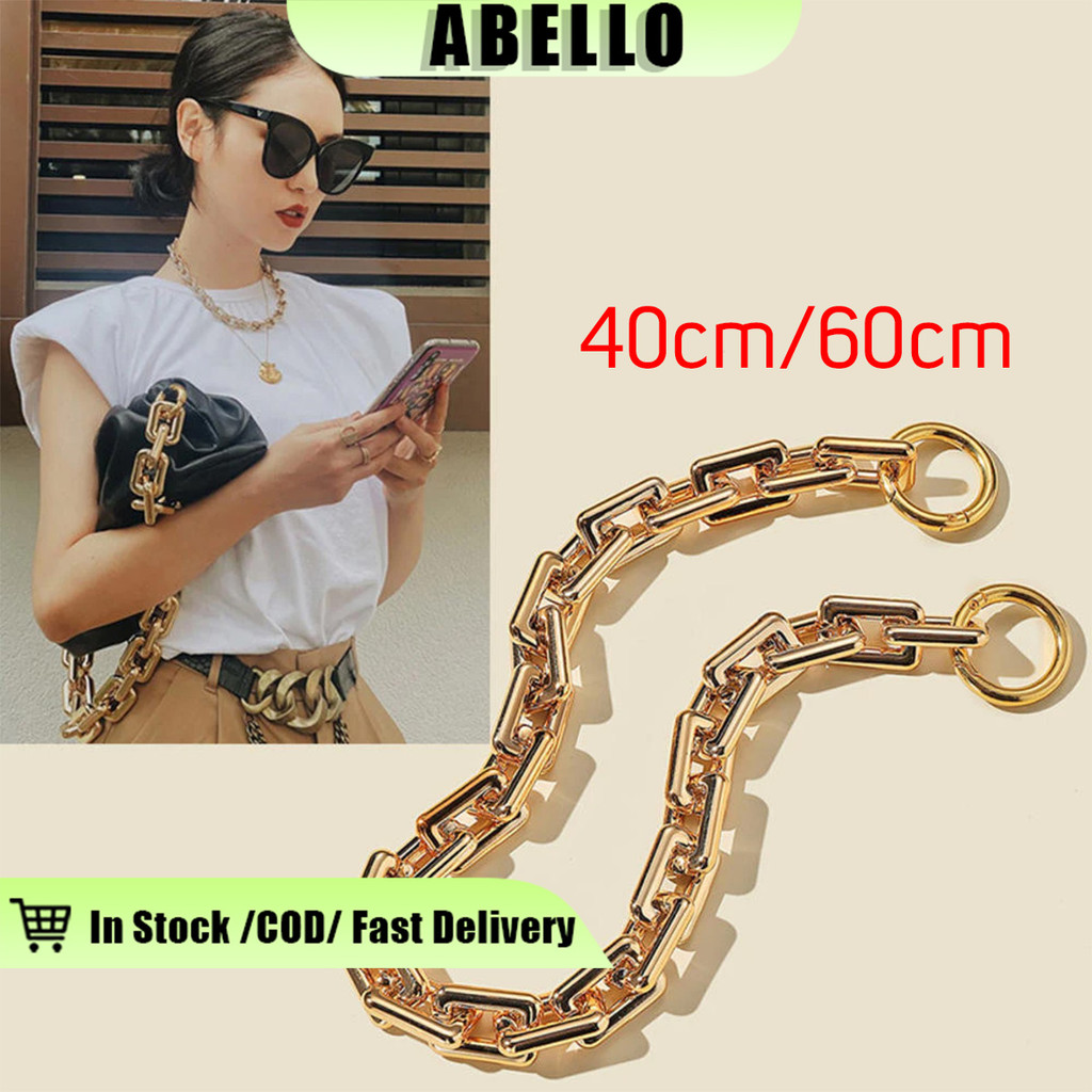40/60cm Gold Chain for Bag Detachable Parts Gold Strap Women Shoulder ...