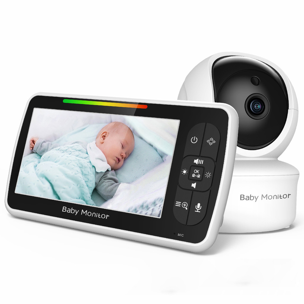 5 inch monitor 2.4CHz wireless monitor babymonitor baby watcher ...