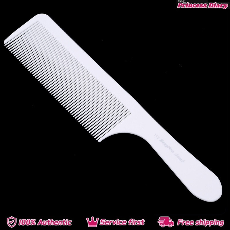 Flat Combs White Utility Barber Comb Hair Styling Comb Wide Tooth ...