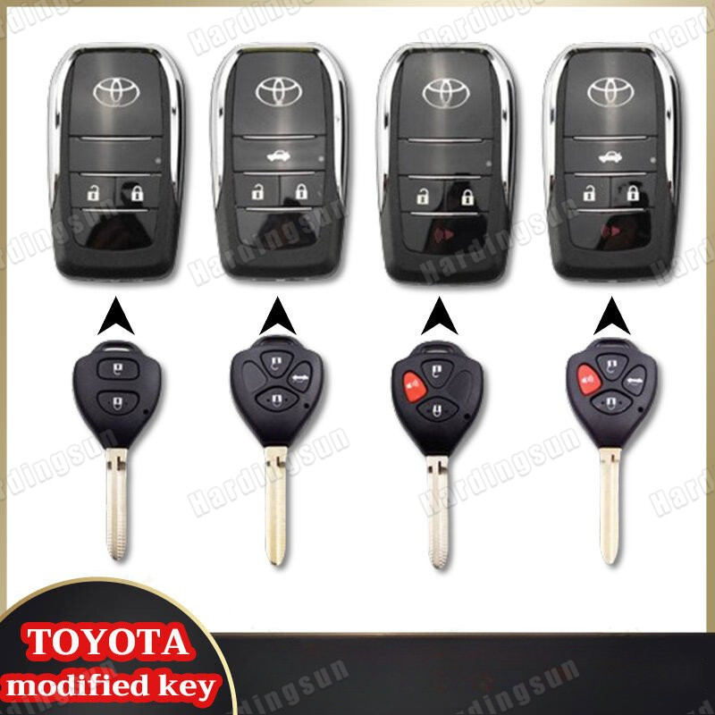 Folding key frame TOYOTA Case, car key Toyota Vigo Vios Yaris Vitz ...