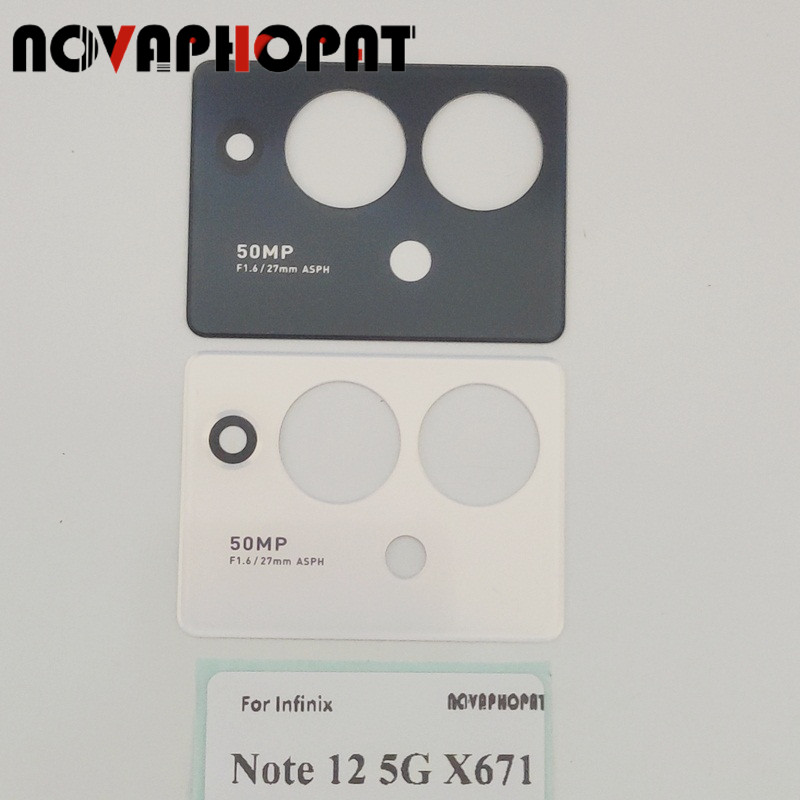 Novaphopat Back Rear Camera Glass Lens Glass Panel Cover For infinix ...
