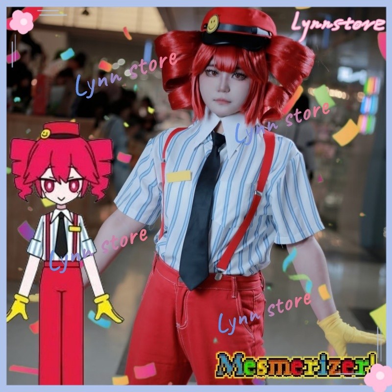 TETO Cosplay Costume MESMERIZER KASANE TETO Cosplay Red Overalls ...
