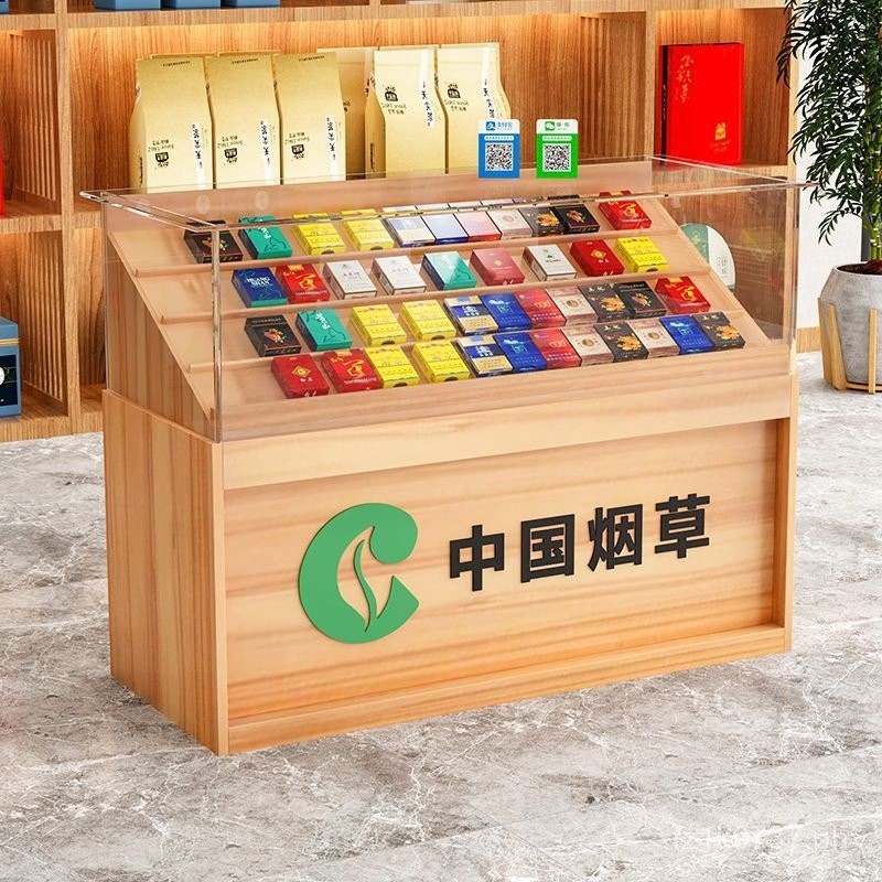 Glass Integrated Cash Register Rack Cabinet Counter Display Cabinet ...