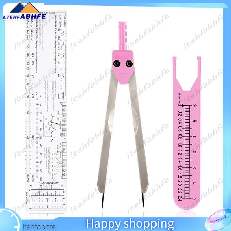 【ltehfabhfe】EKG Calipers ECG Calipers Measuring Tool with Ruler EKG ...