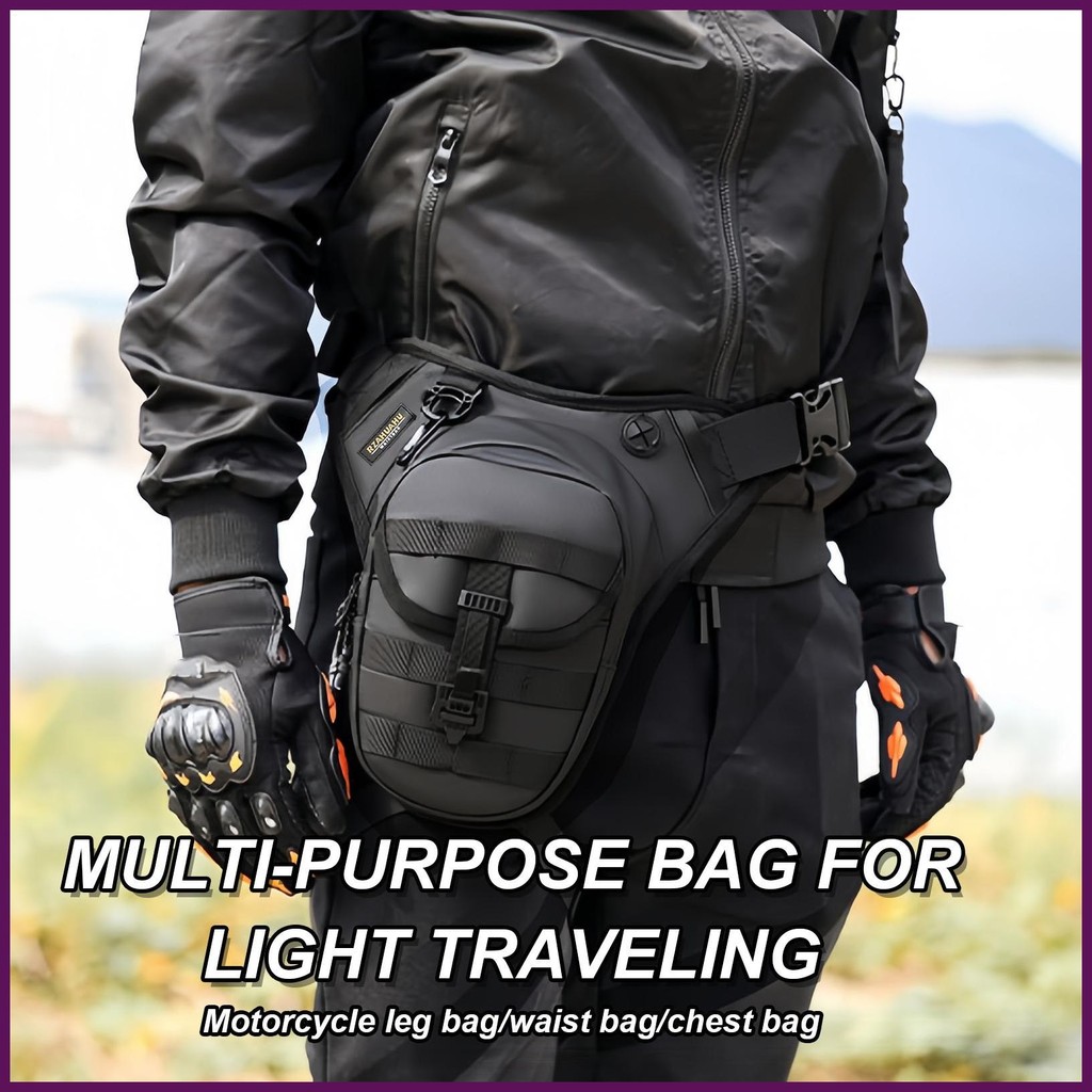 Motorcycle Drop Leg Bag Outdoor Waterproof Leg Harness Bag with Leg ...