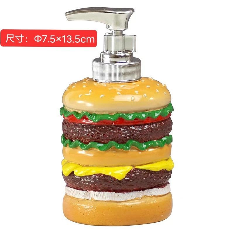 Burger Soap Dispenser Burger Shape Body Wash Bottle Bathroom Container ...