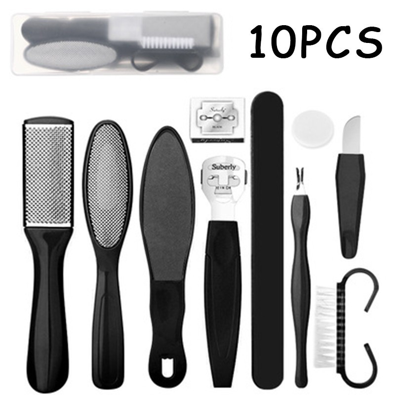 10Pcs Professional Foot Care Tools Kit Feet Care Removal Dead Skin ...