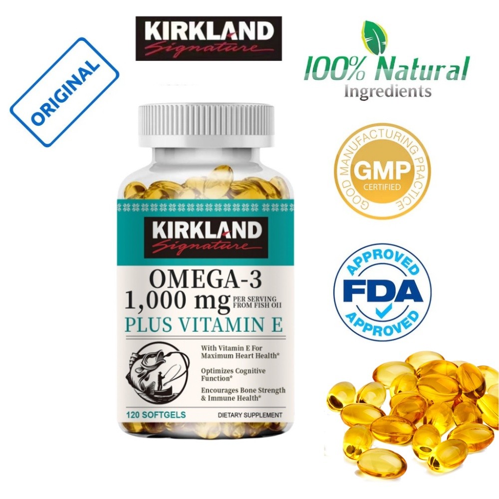 Omega 3 Capsules 1000mg Supports Heart, Brain Health, Stronger Bones ...