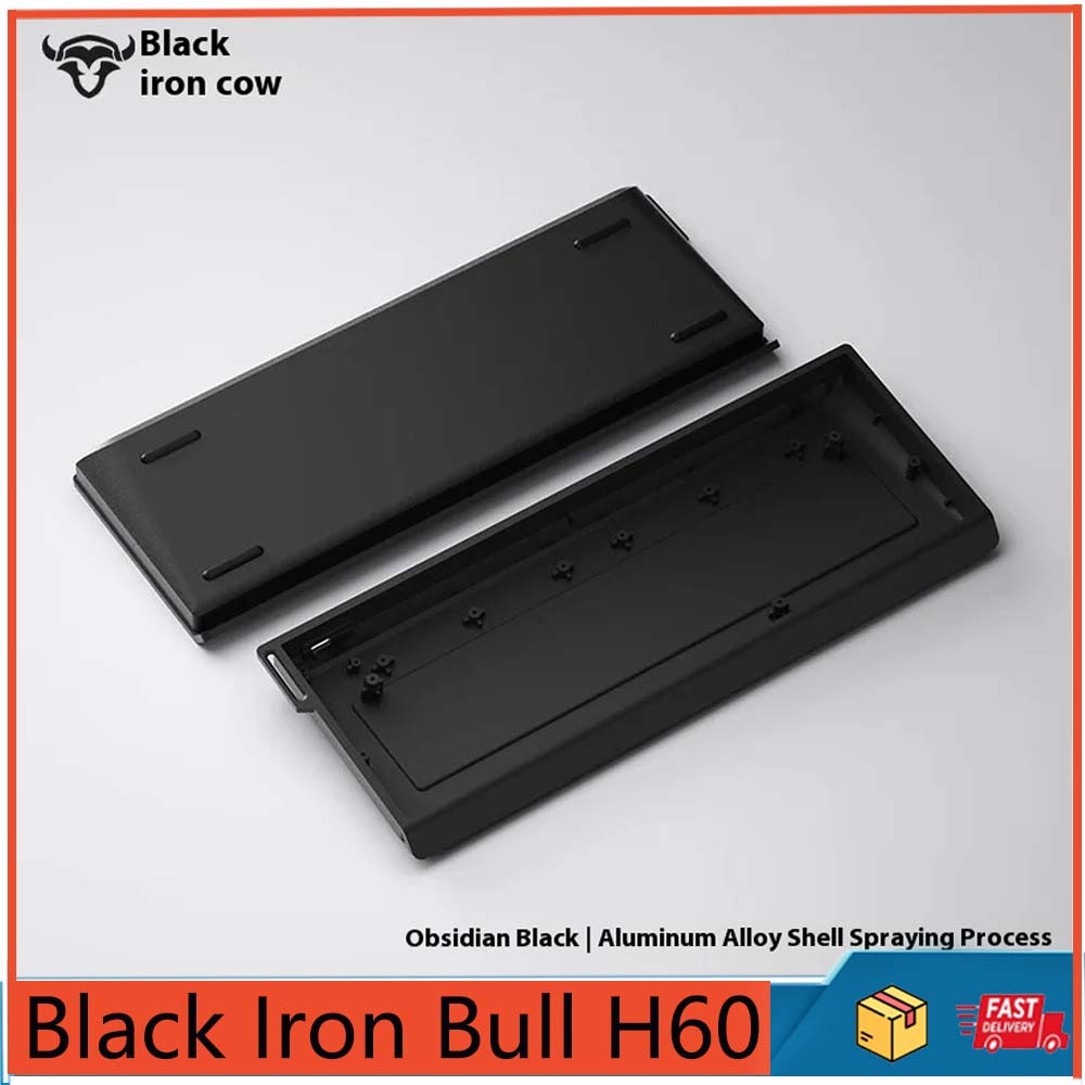 Black Iron Bull H60 aluminum alloy customized keyboard shell, suitable ...