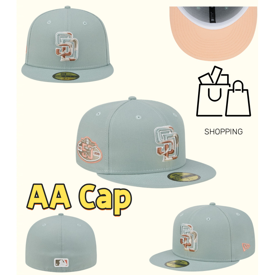 Men's Green San Diego Padres Spring Forest Fitted Hat Male Fully ...