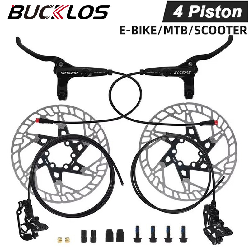 BUCKLOS Disc Brake Set Hydraulic Disc Brake 4 Pistons 1150mm 1950mm ...