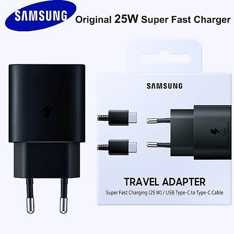 Original Samsung Super Fast Charging PD 25w Charger + C - 25w Cable ...