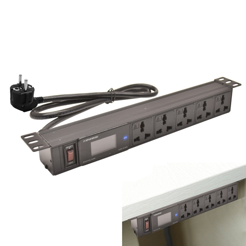 Desktop Hoisting Mount Power strip socket,digital display meter, Power ...