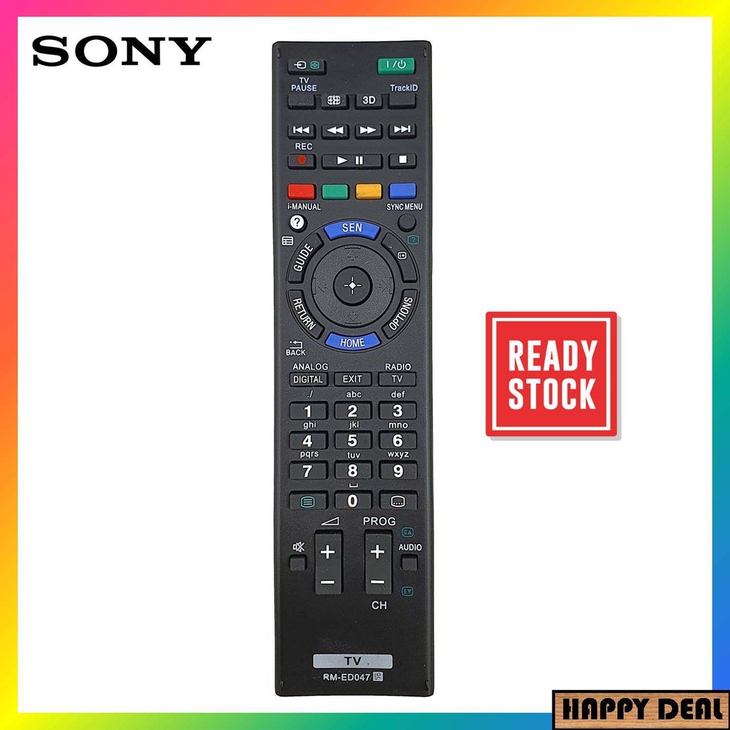 SONY LCD LED TV REMOTE CONTROL REPLACEMENT (RM-ED047) | Shopee Philippines