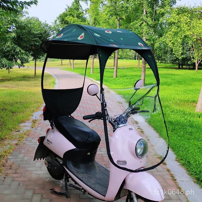 New Windshield Cover for Electric Scooter, Rainproof Canopy, Sunshade ...