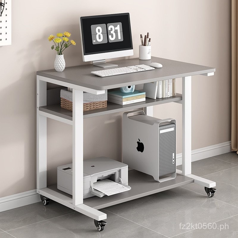 Perforated Board Mobile Hole Computer Desk with Cable, Small Space ...