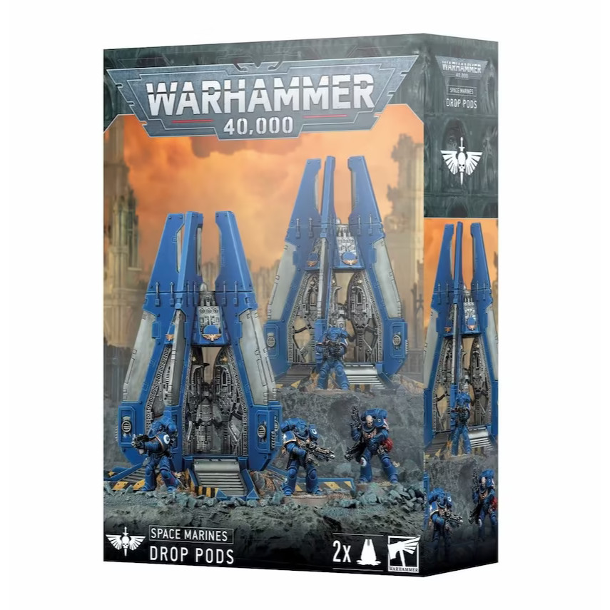Games Workshop 48-101 Warhammer 40,000 - Space Marines: Drop Pods ...