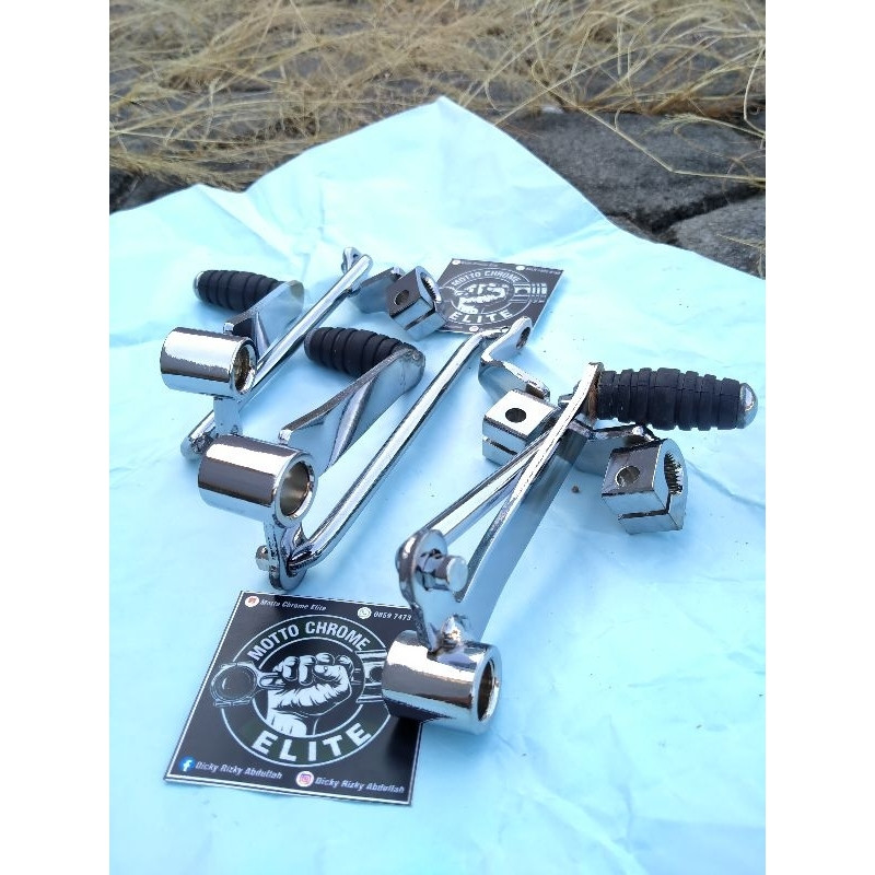 [DIPPED CHROME] TIGER PERSENELENG PEDAL TIGER CROME TEETH OPER | Shopee ...