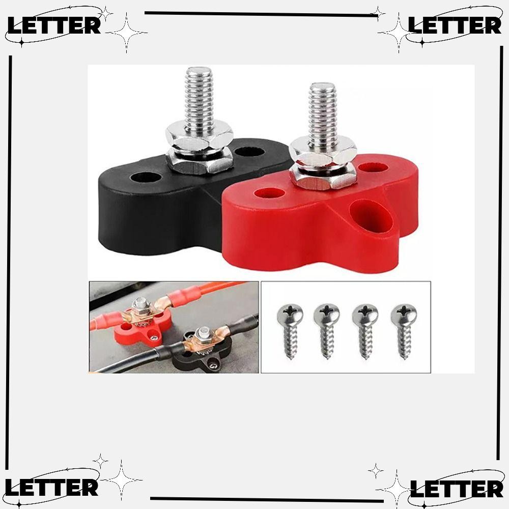 LET Bus Bar Terminal Block, M6 M8 Modified Battery Power Stud Junction, Heavy-duty Terminals 12V ...