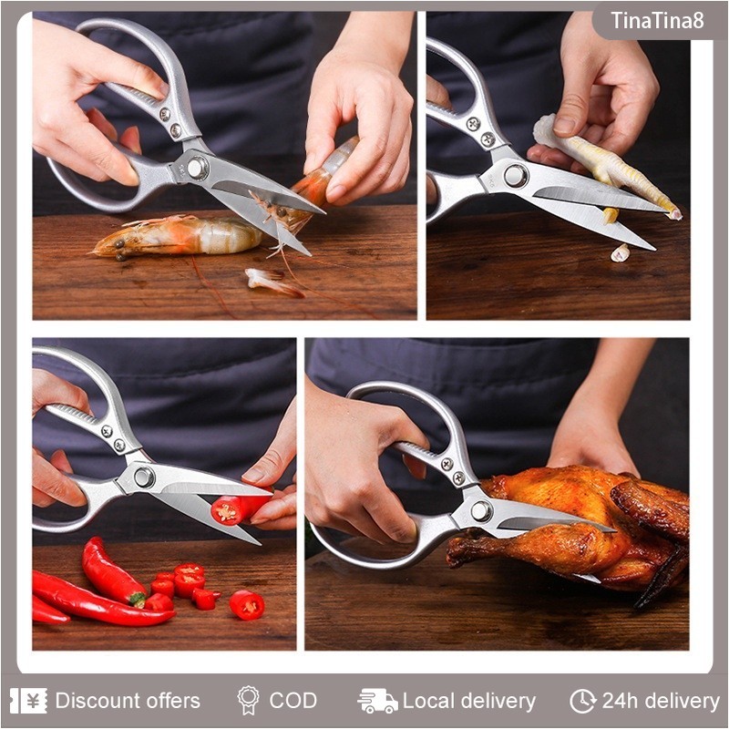 Kitchen Scissors Scissors Stainless Steel Cutter Chicken Bone Scissor ...