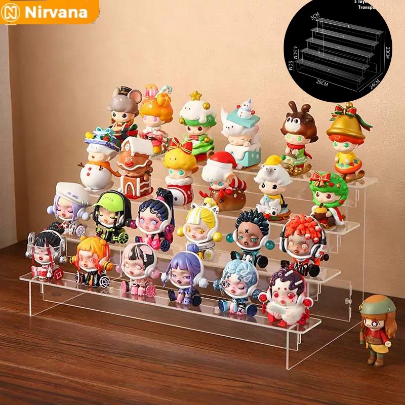 Figurine Acrylic Display Stand Toy Storage Figure Display Rack Jewelry ...