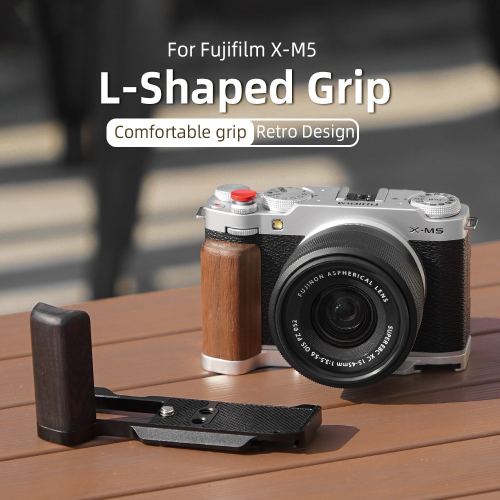 Suitable for Fujifilm X-M5 camera L-shaped grip X-M5 camera cold shoe ...