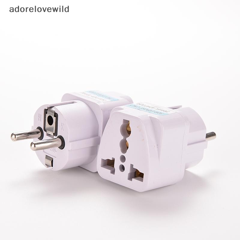 ALW New Portable UK US AU to EU European Power Socket Plug Adapter ...