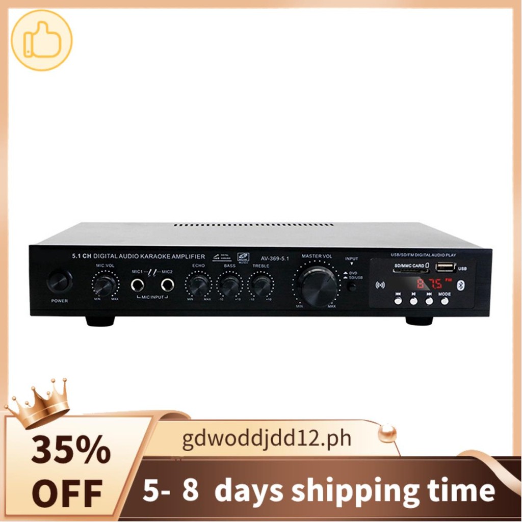 5.1 Channel HIFI Amplifier Subwoofer High Power Stage Home Theater ...