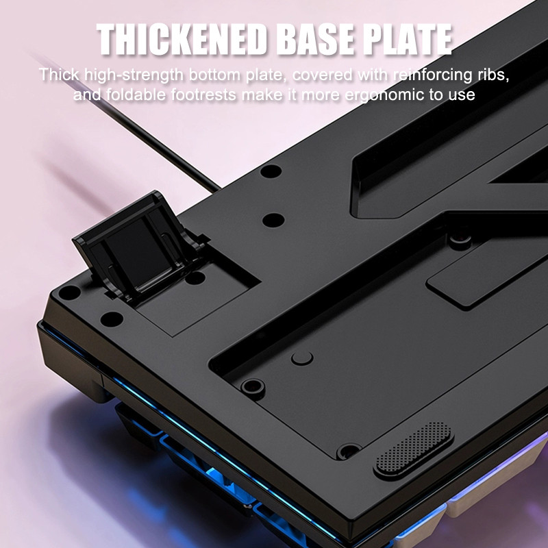 [pop] USB Wired Mechanical Keyboard LED Backlit Axis Gaming Office ...