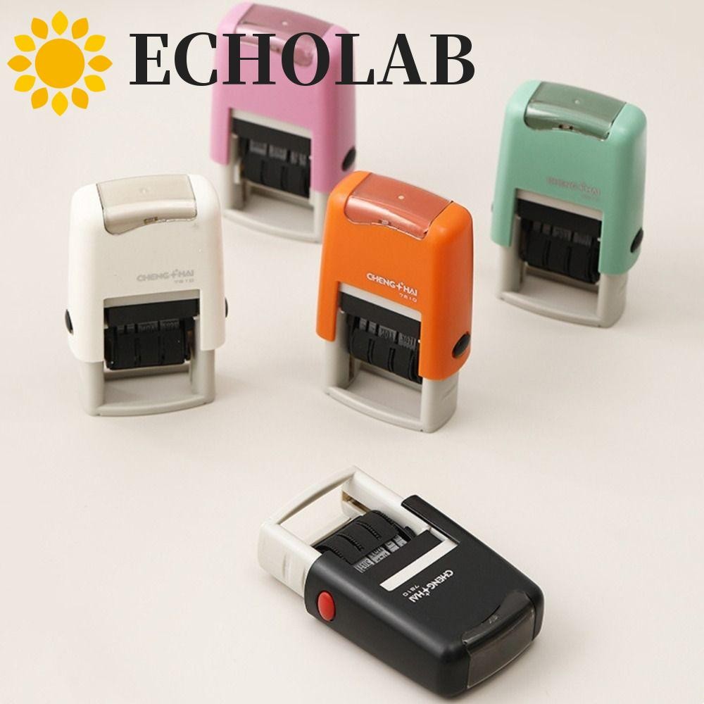 ECHOLAB Date Stamps, Automatic Ink Return Smooth Running Self-Inking ...