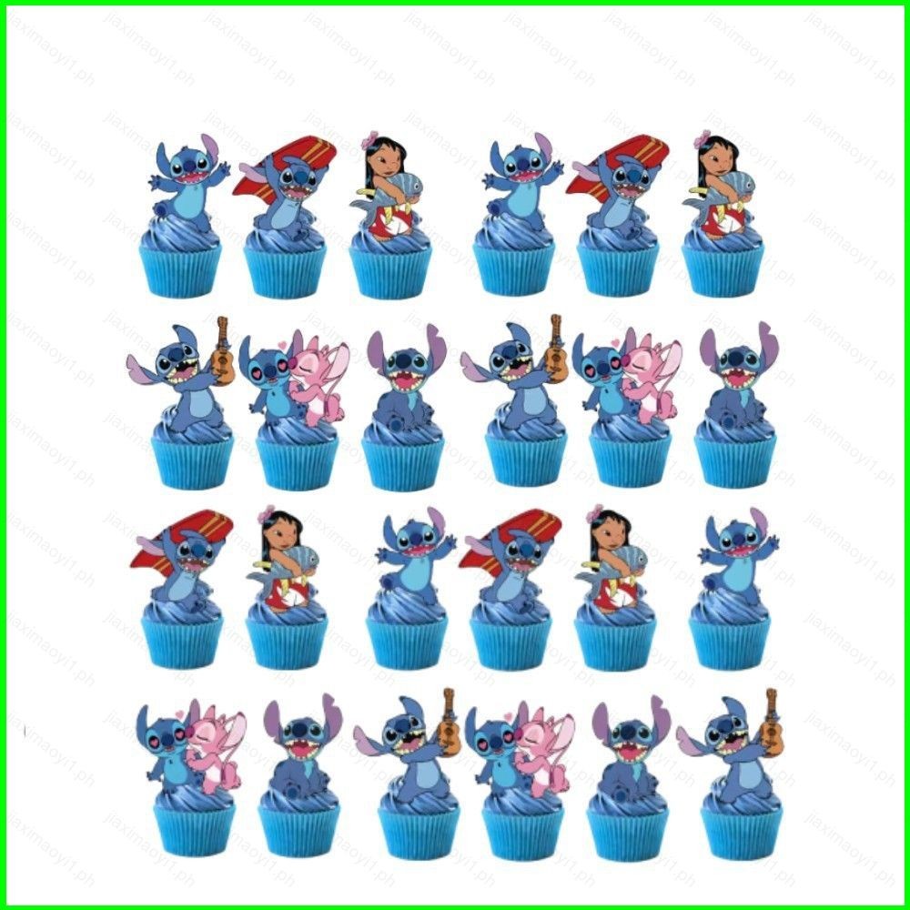 JX1 Stitch theme party Atmosphere Decoration cake topper Banner ...