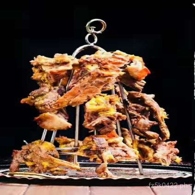 Shelf#Multifunctional Stainless Steel Grill Cross Rack Kebab Rack ...