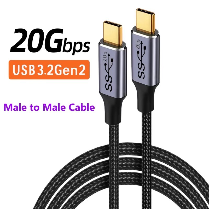 Type-C 3.2 Gen 2x2 20Gbps USB C To USB C 4K 60HZ Video Cable PD 100W ...