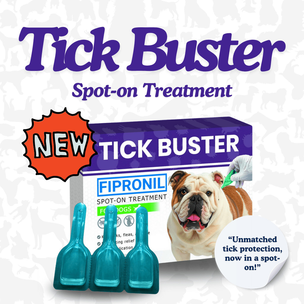 PETSCHOICE-Tick Buster Spot On for Dogs – Flea & Tick Treatment, 30-Day ...