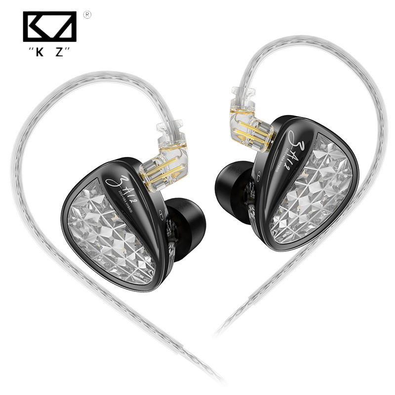 KZ ZA12 Strongest Hybrid IEM Earphones Dynamic with Tuning Switches ...