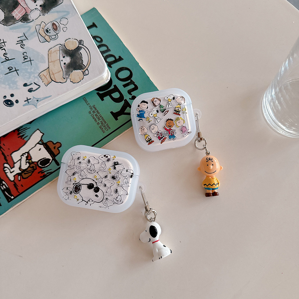 For Air Pods 4 Cartoon Cute Snoopy Family Apple Airpods Pro 2 tpu ...