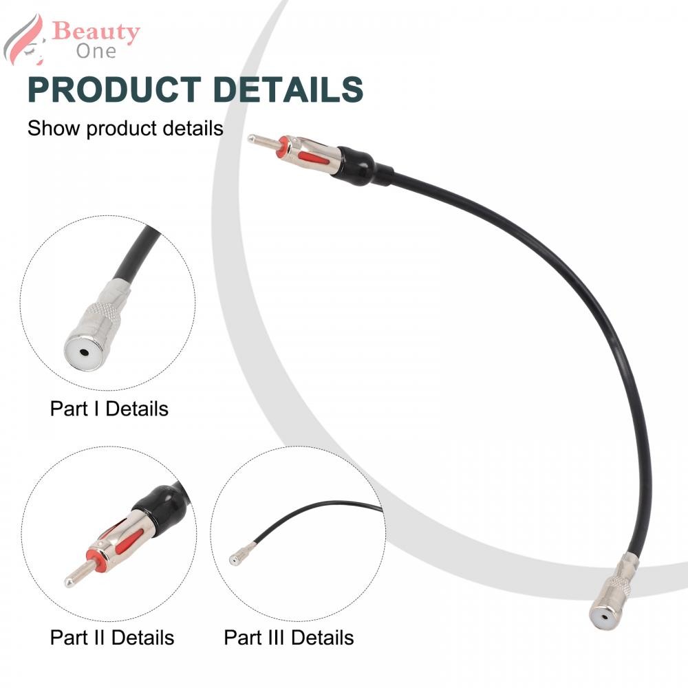 Enhance Radio Reception Car Radio Antenna Adapter ISO to DIN Converter ...