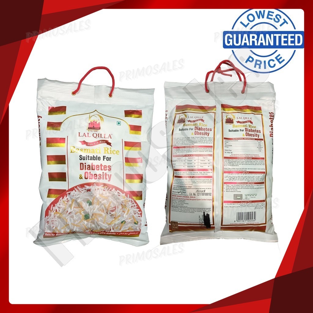 Lal Qilla Basmati Rice Diabetes & Obesity 5kg x 2 = 10kg (Diabetic ...